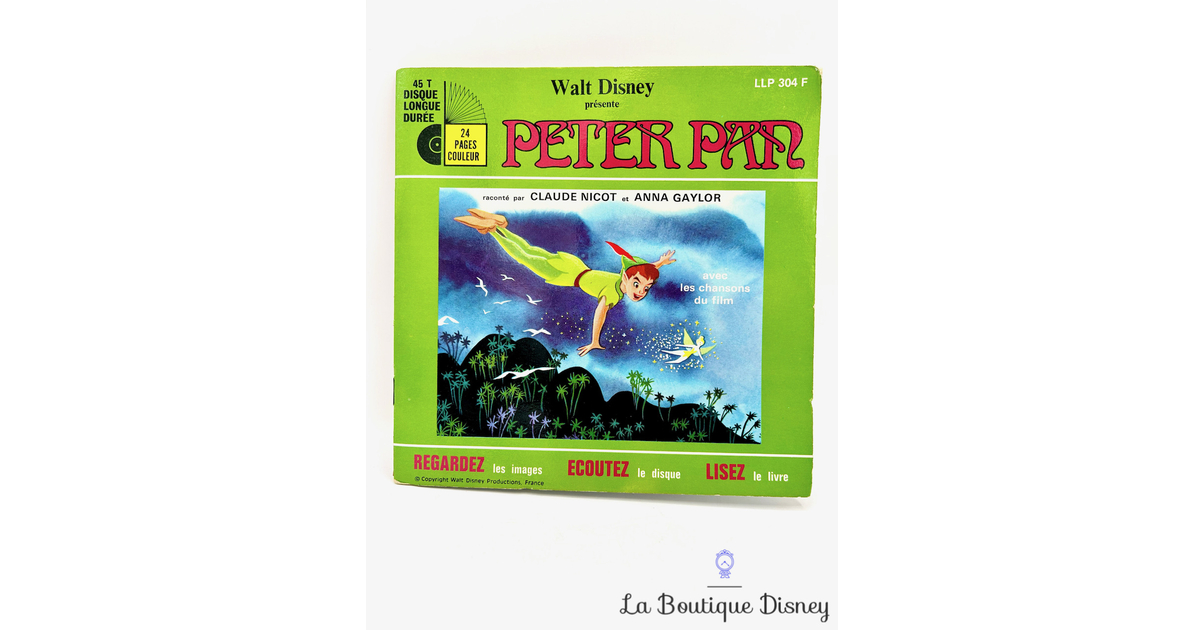 Livre Disque 45 Tours Peter Pan Walt Disney Productions Disneyland Record vinyle - Livres/Livres ...